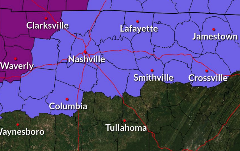 How far south will ice reach in Middle Tennessee? | WPLN News
